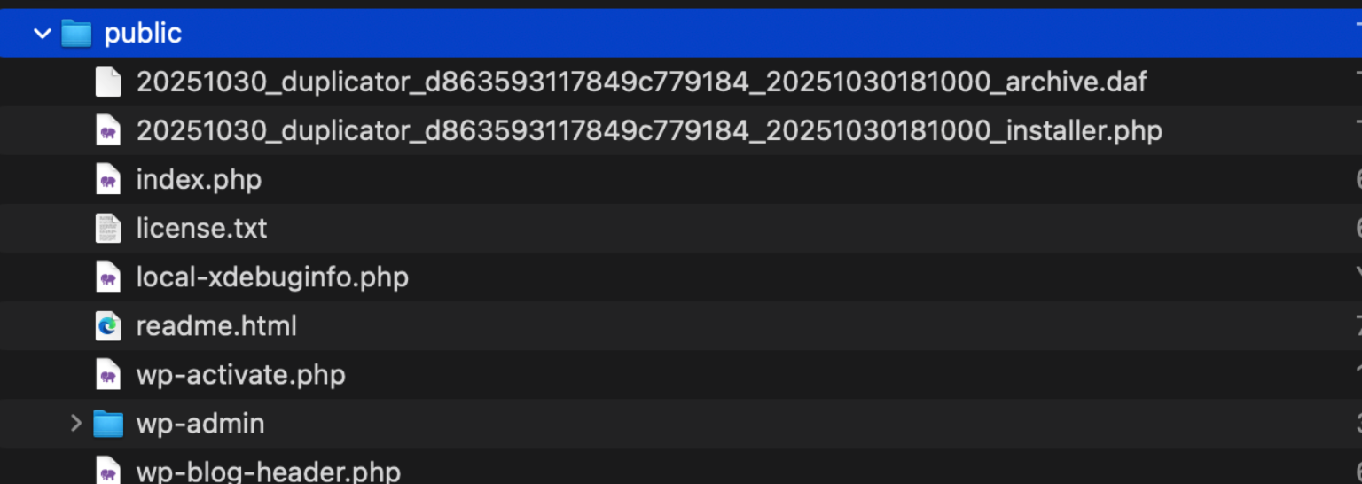 Classic Installation - Duplicator