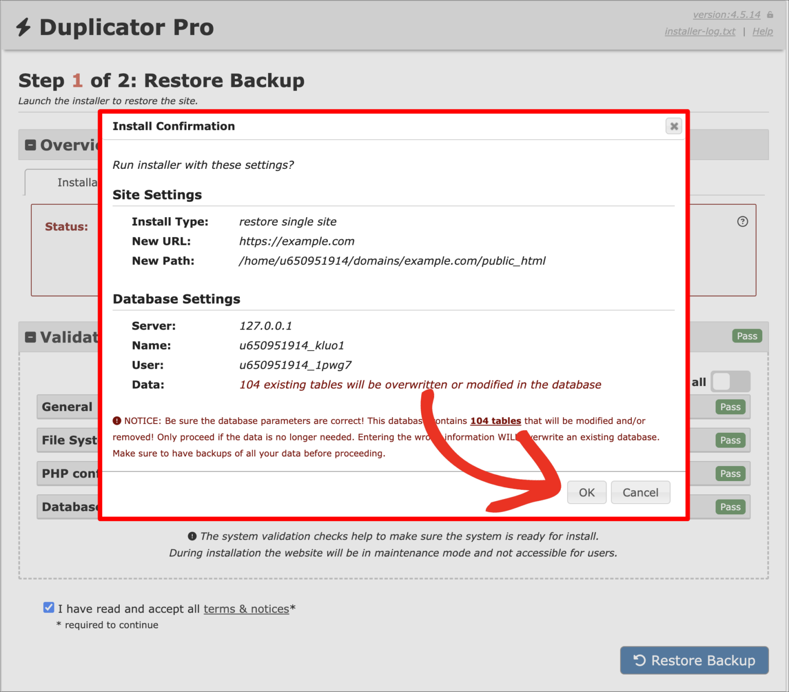 Restoring Your Backup - Duplicator