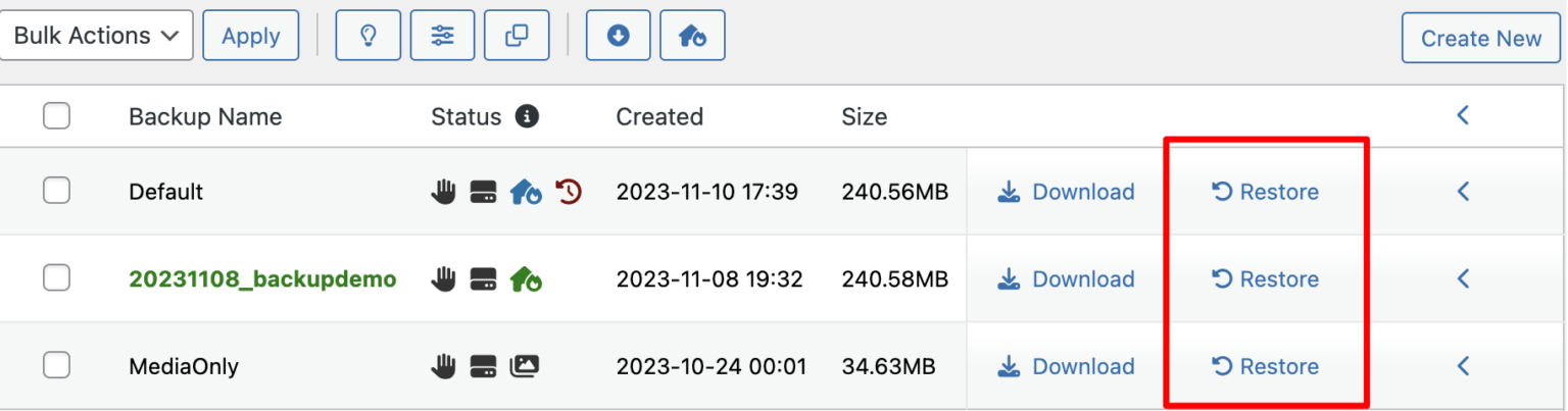 Restoring Your Backup - Duplicator