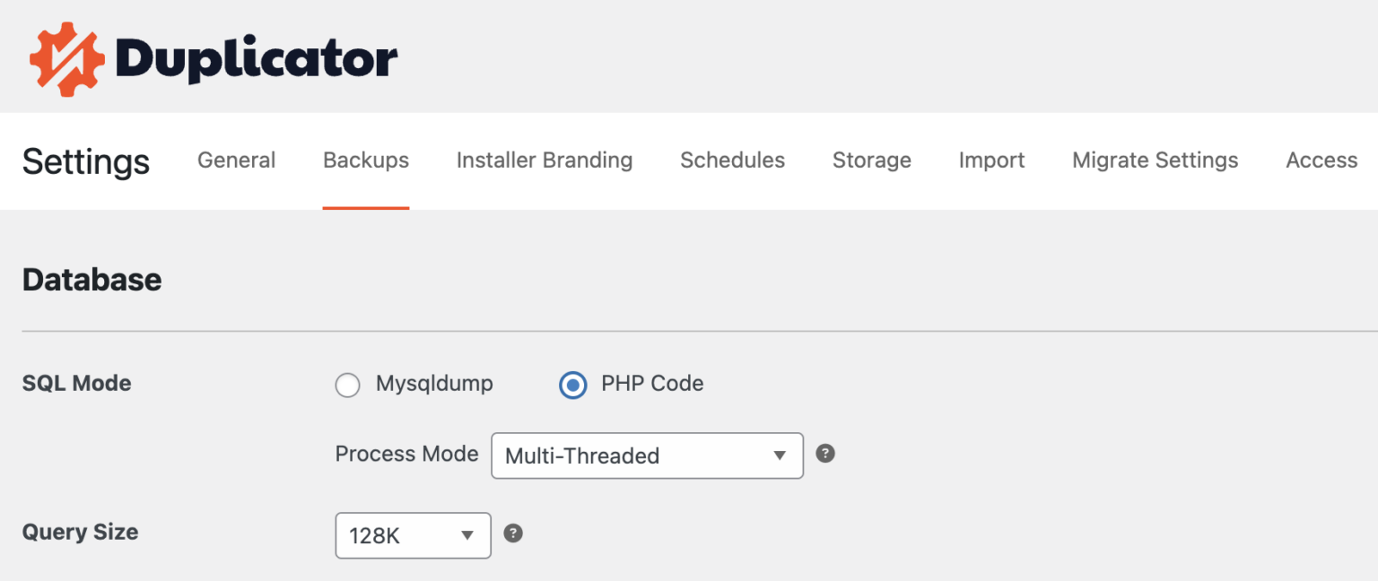 Choosing The Best Database Sql Mode In Duplicator Duplicator