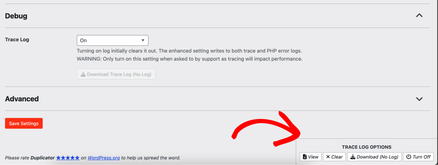 How do I read the backup trace log? - Duplicator